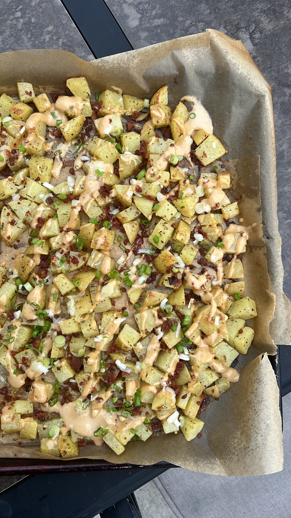 Loaded Roasted BBQ Potatoes • Everyday M and K